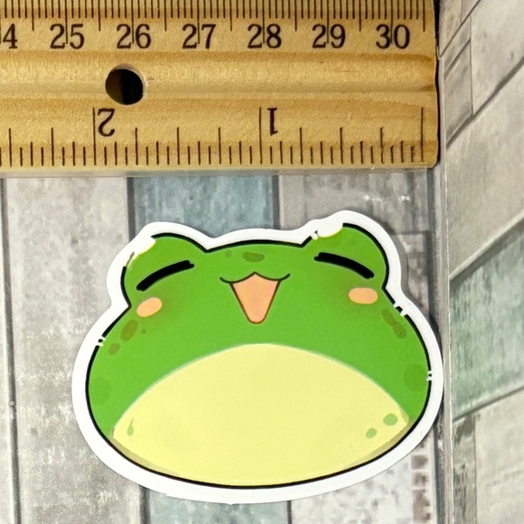 Design | 110 Cartoon Kawaii Frog Reusable Waterproof Vinyl Sticker ...